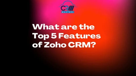 ZOHO CRM Power point presentation, Strategic CRM | PPT