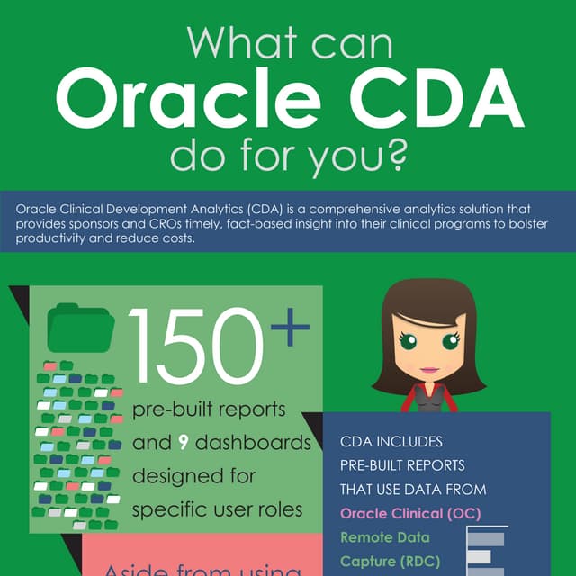 What can Oracle Clinical Development Analytics (CDA) do for you? | PDF