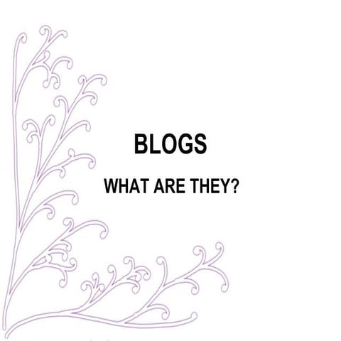 what is a blog | PPT