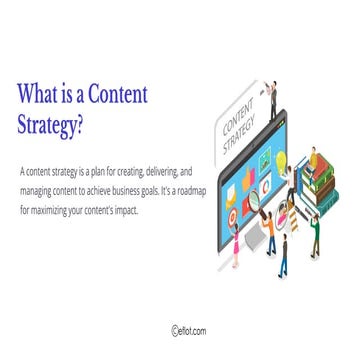 What is a Content Strategy In Digital Marketing | Eflot | PDF
