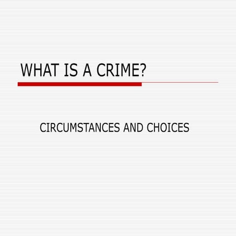 What Is A Crime | PPT | Crime & Harmful Acts to Individuals, Society ...