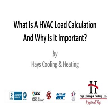 What Is A HVAC Load Calculation And Why Is It Important? | PPTX