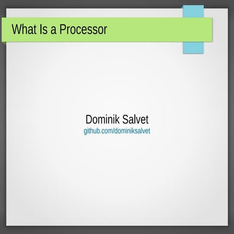 What Is a Processor | PDF | Computing | Technology & Computing