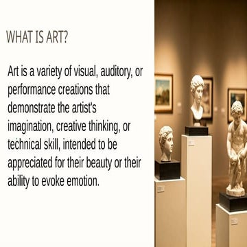 What is Art and its importance to society | PPTX