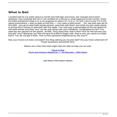 What Is Bail | PDF