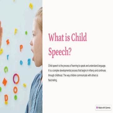What is child speech? .................. | PPT