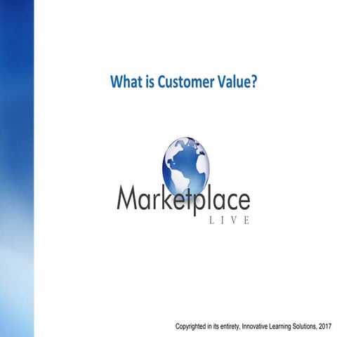 What is "customer value"? | PPT