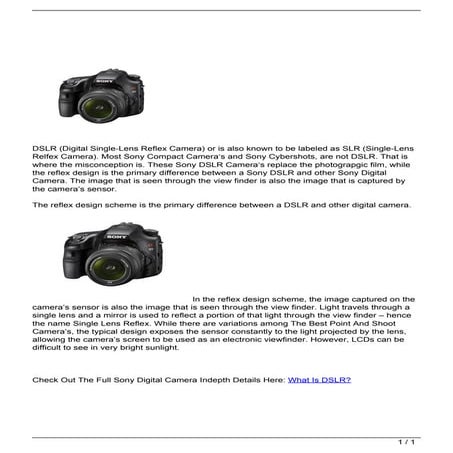 What Is DSLR? | PDF