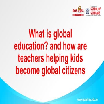Perspective of Global Education | global citizenship education | PDF