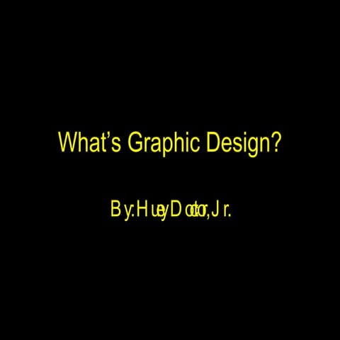 What Is Graphic Design | PPT