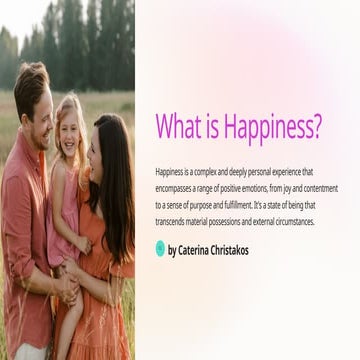 What is Happiness and how do I define it for myself? | PPT