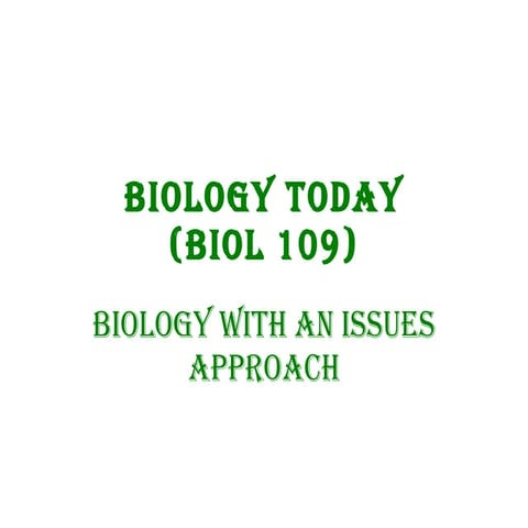Apologia Biology Module 1 | PPT