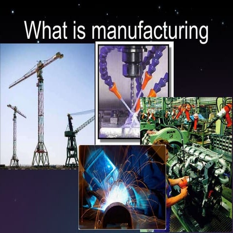 what is manufacturing | PPT