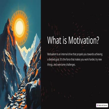 What-is-Motivation in the real world. Types of Motivation | PPTX