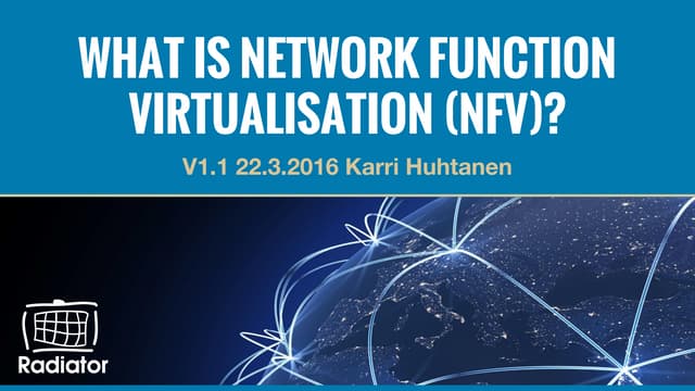 NFV : Virtual Network Function Architecture | PPTX