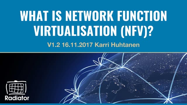 NFV : Virtual Network Function Architecture | PPTX