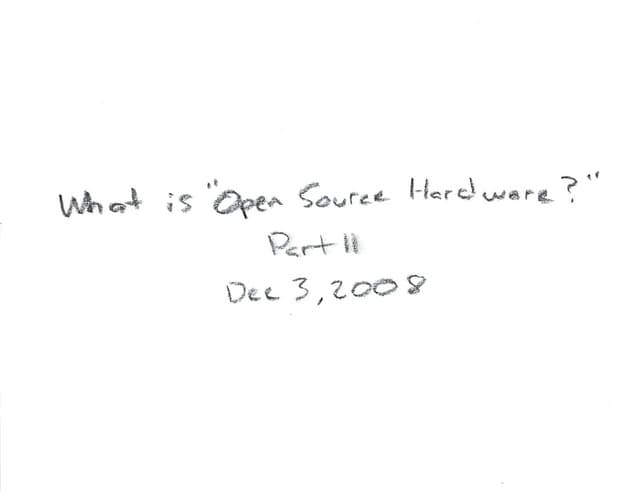 What Is Open Source Hardware Part 2 Pdf 0587