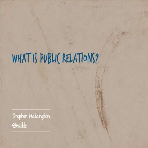 What is public relations? | PPT