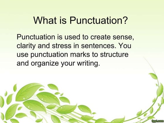 Punctuations and their use | PPTX