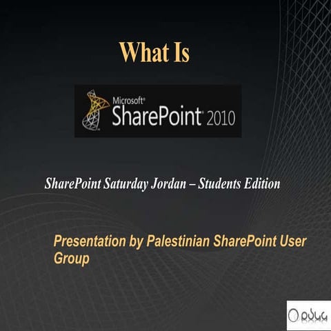 What Is SharePoint | PPTX