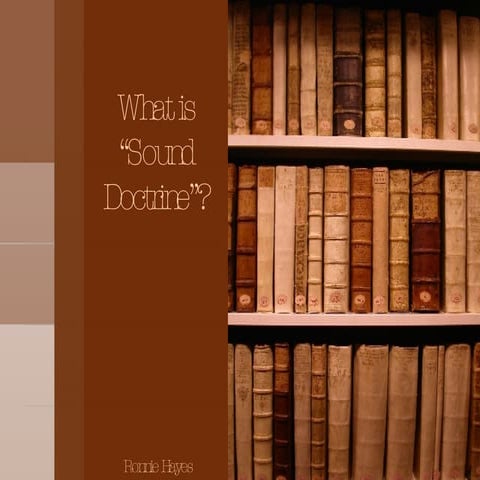 What Is Sound Doctrine | PPT