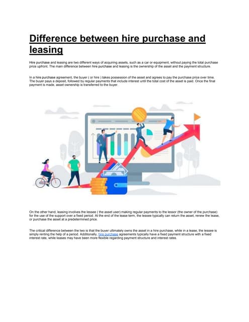 HIRE PURCHASE SYSTEM -MEANING,IMPORTANCE,FEATURES | PPT