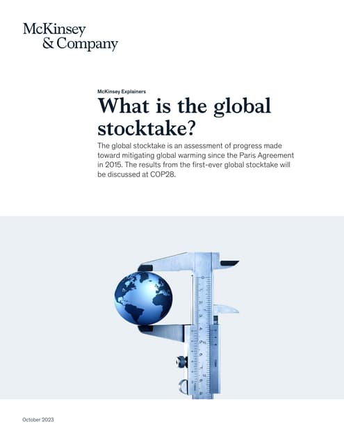THE GLOBAL STOCKTAKE REPORT | PPT