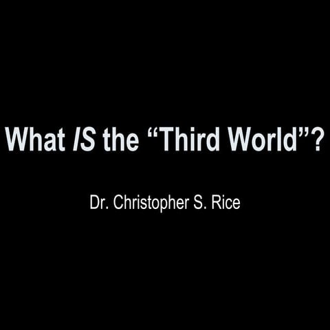 What Is The Third World? | PPT