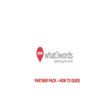 what3words - How To Guide | PPTX