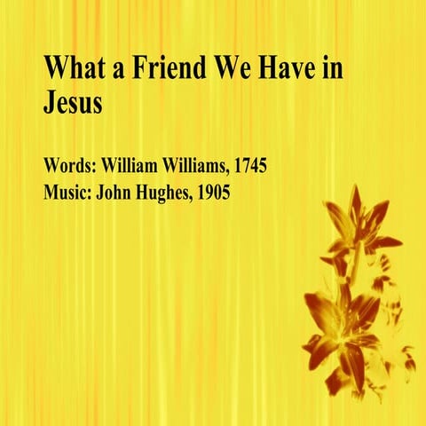What a friend jesus | PPS