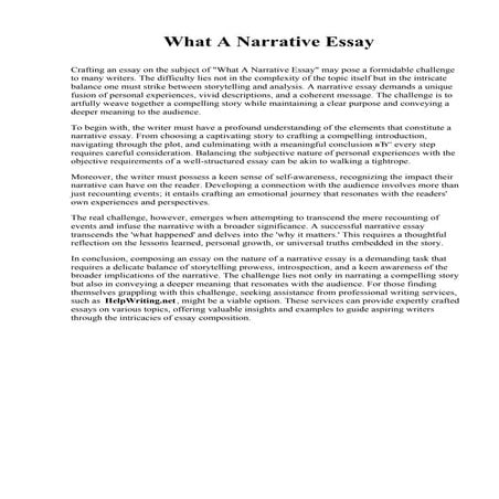 Narrative Essay Examples College.pdf