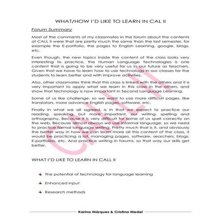 What and how CALL II | PDF