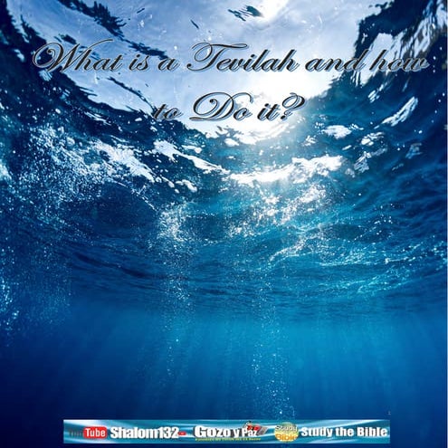 What and how to do a Tevilah.pdf | Christianity | Religion & Spirituality