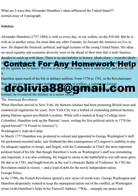 Alexander Hamilton | PDF