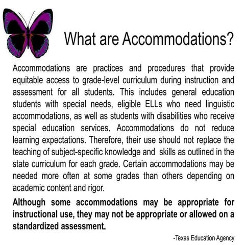 What Are Accommodations | PPTX