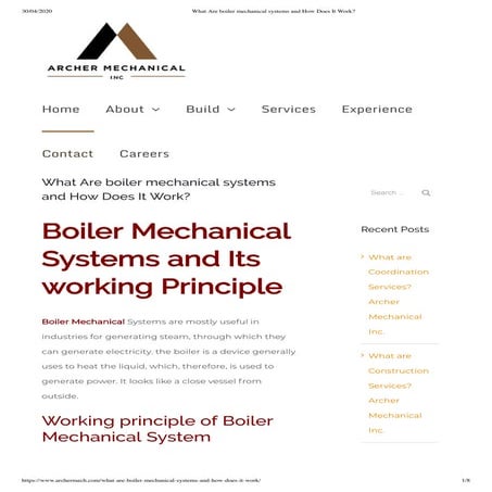 What are boiler mechanical systems and how does it work | PDF