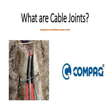What are cable joints ? | PDF