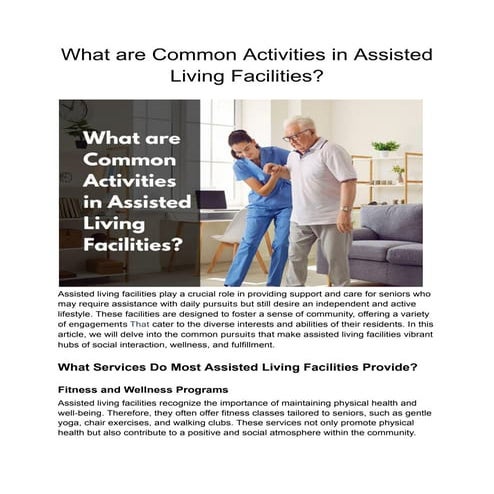 How to know when it’s time to move into assisted living | PPTX