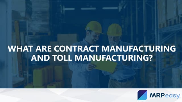 Contract manufacturing | PPT