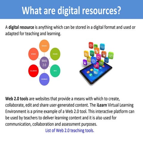 What are digital resources | PPT