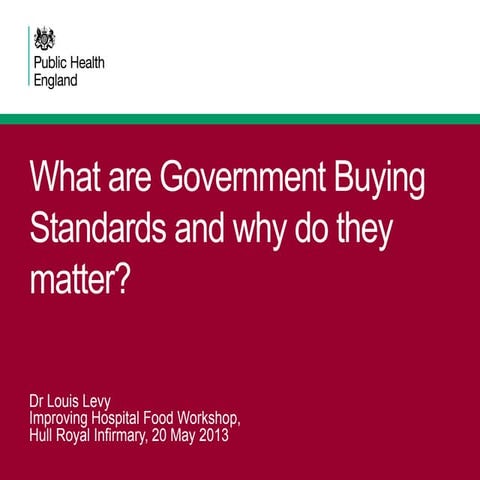 What are government buying standards and why do they matter | PDF