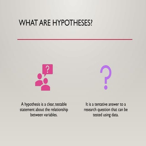 What_are_Hypotheses, and how to frame hypothesis | PPTX