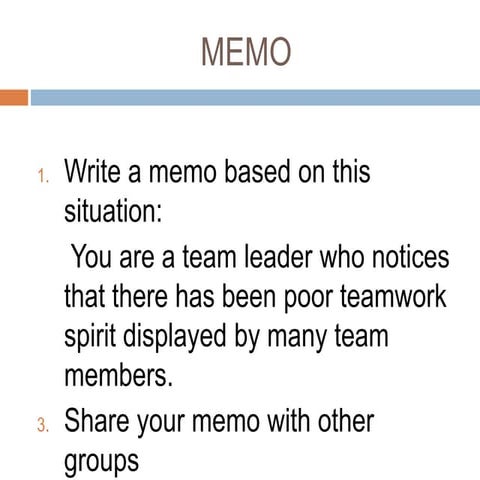 What are memos | PPTX