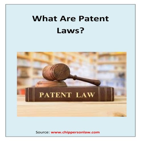 What are patent laws | DOC