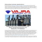 What are power transformer protection devices