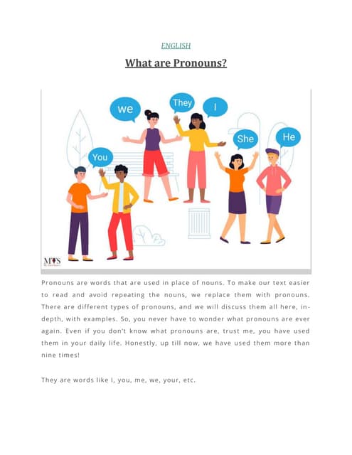 Types of pronoun | PPTX