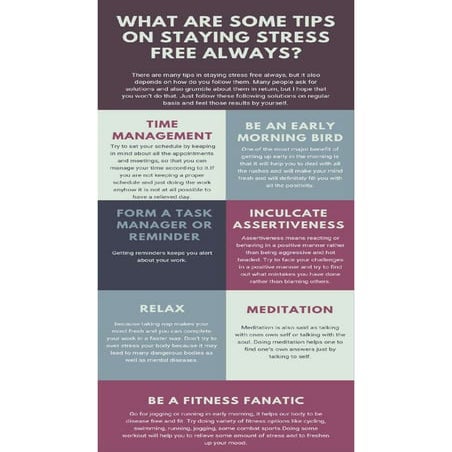 Tips to remain stress free | PDF
