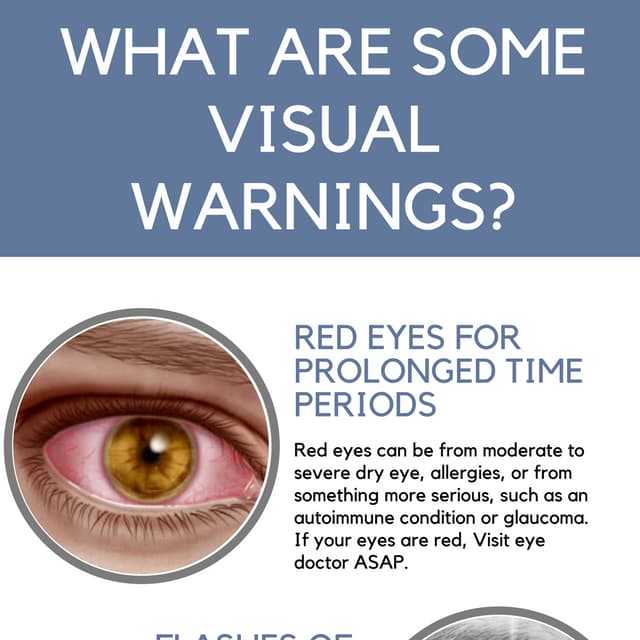 Why you need eye examinations in some visual warnings? | PDF