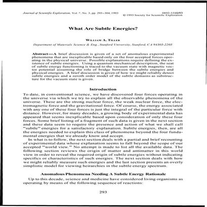 What are subtle energies | PDF