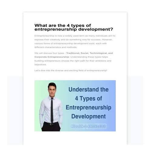 What are the 4 types of entrepreneurship development.pdf